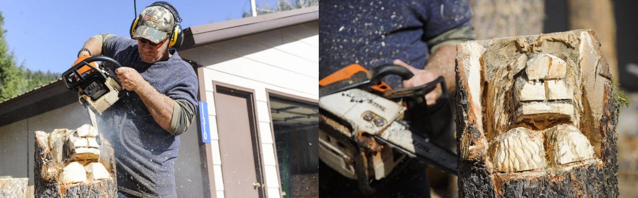 Carve Me A Bear Chainsaw Carvings Hand Made Chainsaw Art Sculptures